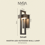 Martin LED Outdoor Wall Lamp For Garden - Nyra London – NYRALONDON