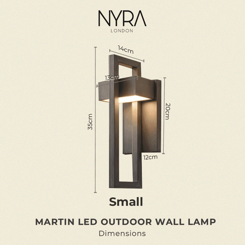 Martin LED Outdoor Wall Lamp For Garden - Nyra London – NYRALONDON