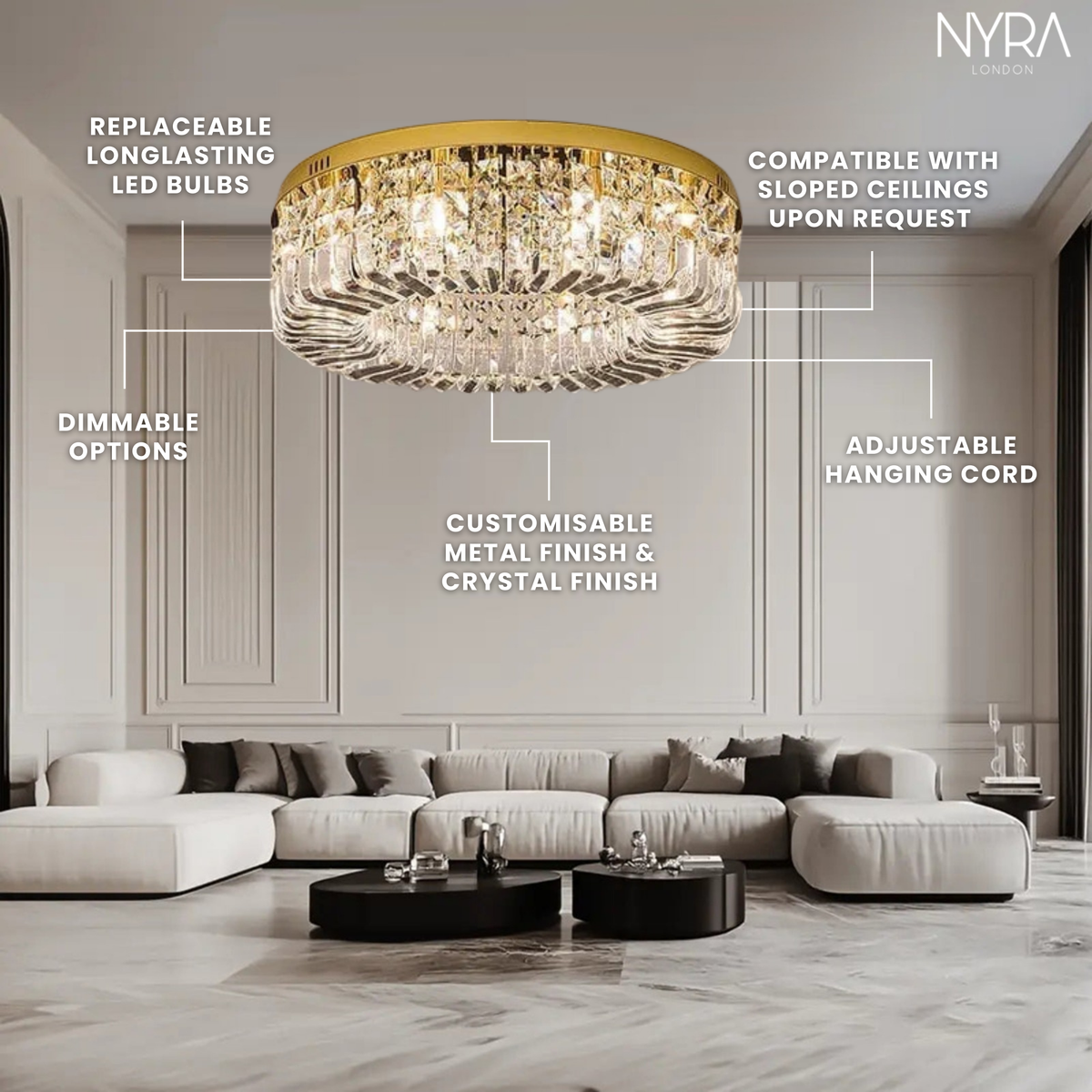 The Royal Ring Chandelier | NYRALONDON - NYRALONDON