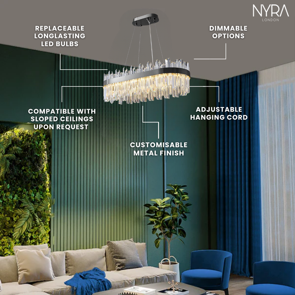 Ena Crystal Chandelier - NYRALONDON