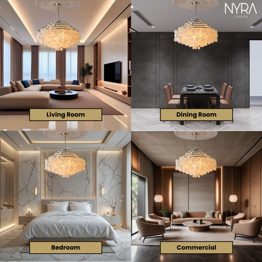 Sadaf Luxury Shell Chandelier | Nyralondon - NYRALONDON