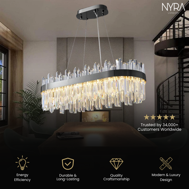 Ena Crystal Chandelier - NYRALONDON