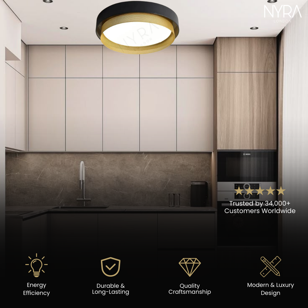 Evlon Circular Ceiling Light - NYRALONDON