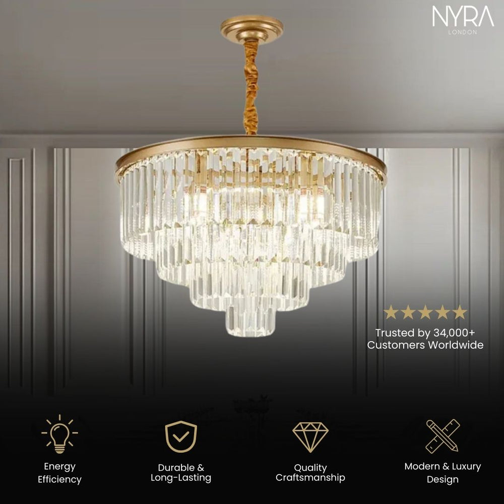 Quantum Ring Chandelier | Nyralondon - Black / Small (D60cm) - NYRALONDON
