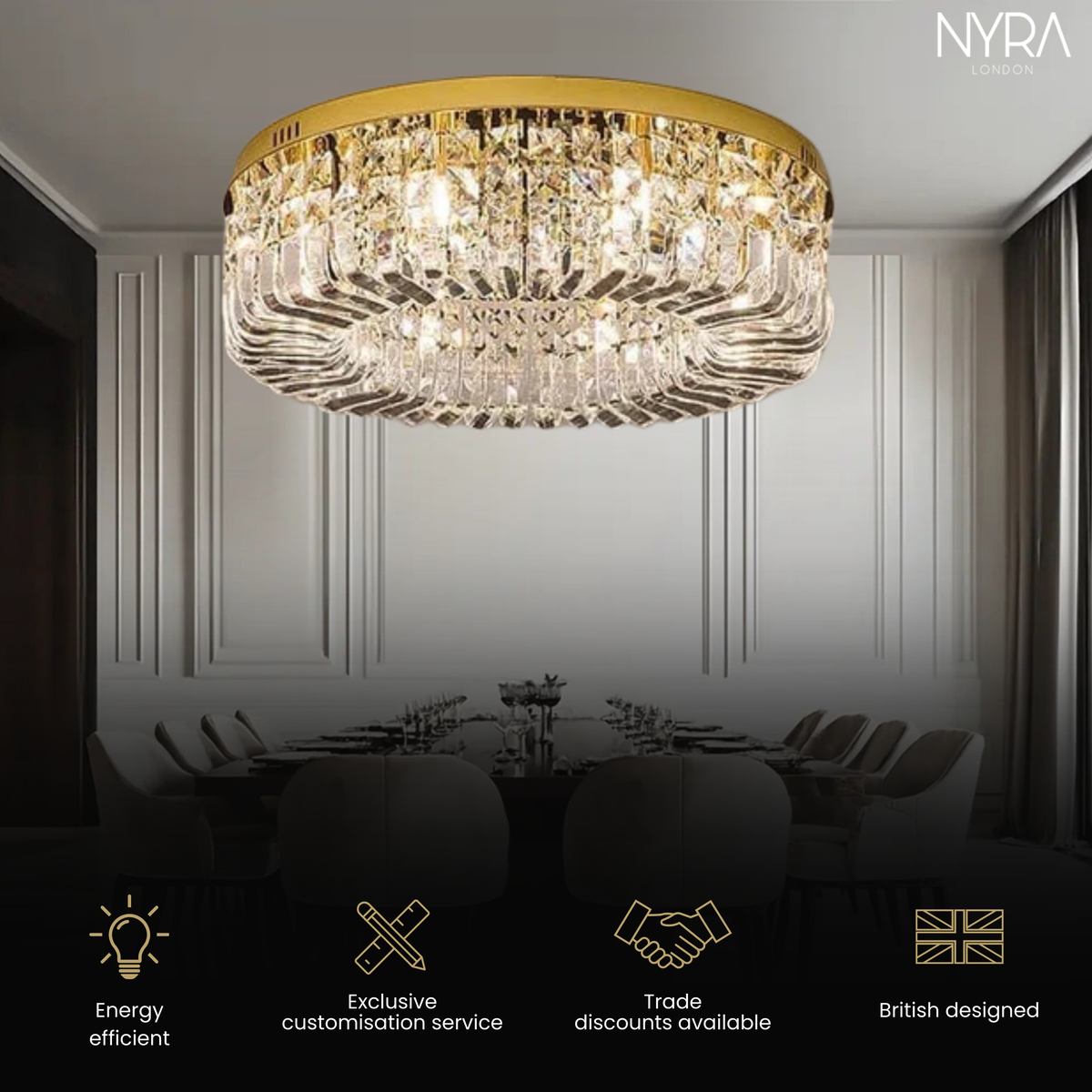 The Royal Ring Chandelier | NYRALONDON - NYRALONDON