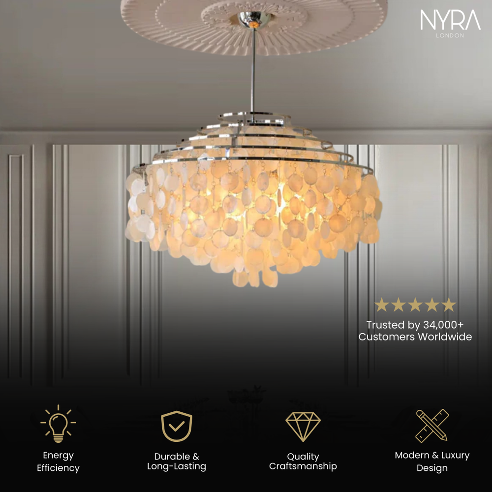 Sadaf Luxury Shell Chandelier | Nyralondon - NYRALONDON