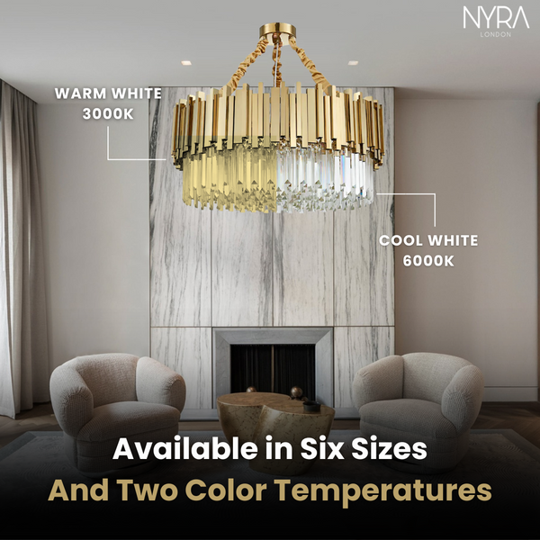 Queen Elizabeth Chandelier | NYRALONDON - Single layer 75cm - NYRALONDON