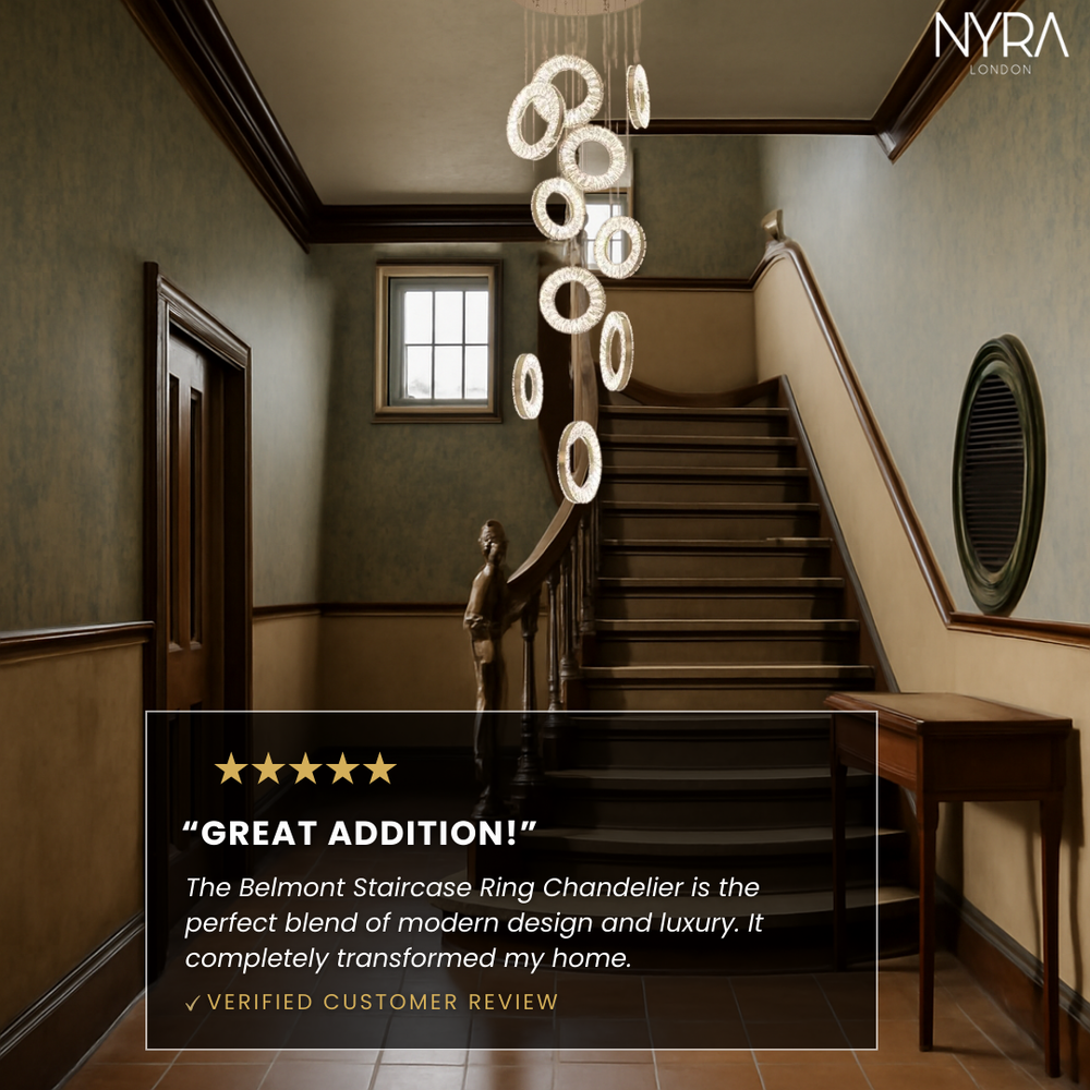 Belmont Staircase Ring Chandelier - NYRALONDON