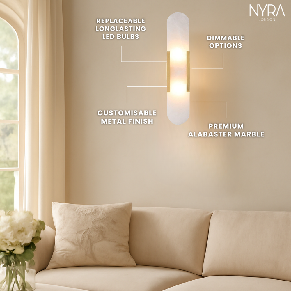 Royal Marble Wall Lamp | Nyralondon - NYRALONDON