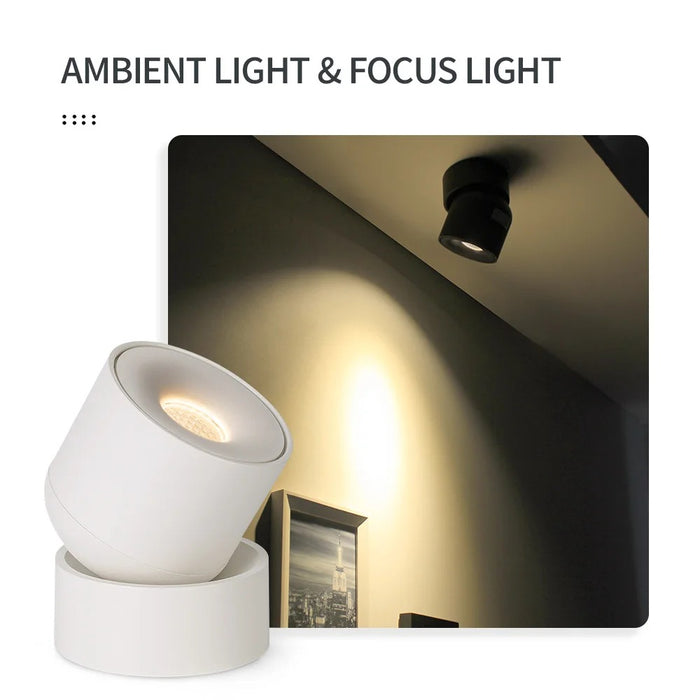 PivotGlow 360° LED Ceiling Spotlight - NYRALONDON