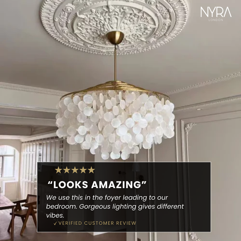 Sadaf Luxury Shell Chandelier | Nyralondon - NYRALONDON