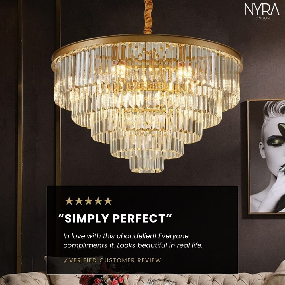 Quantum Ring Chandelier | Nyralondon - Black / Small (D60cm) - NYRALONDON