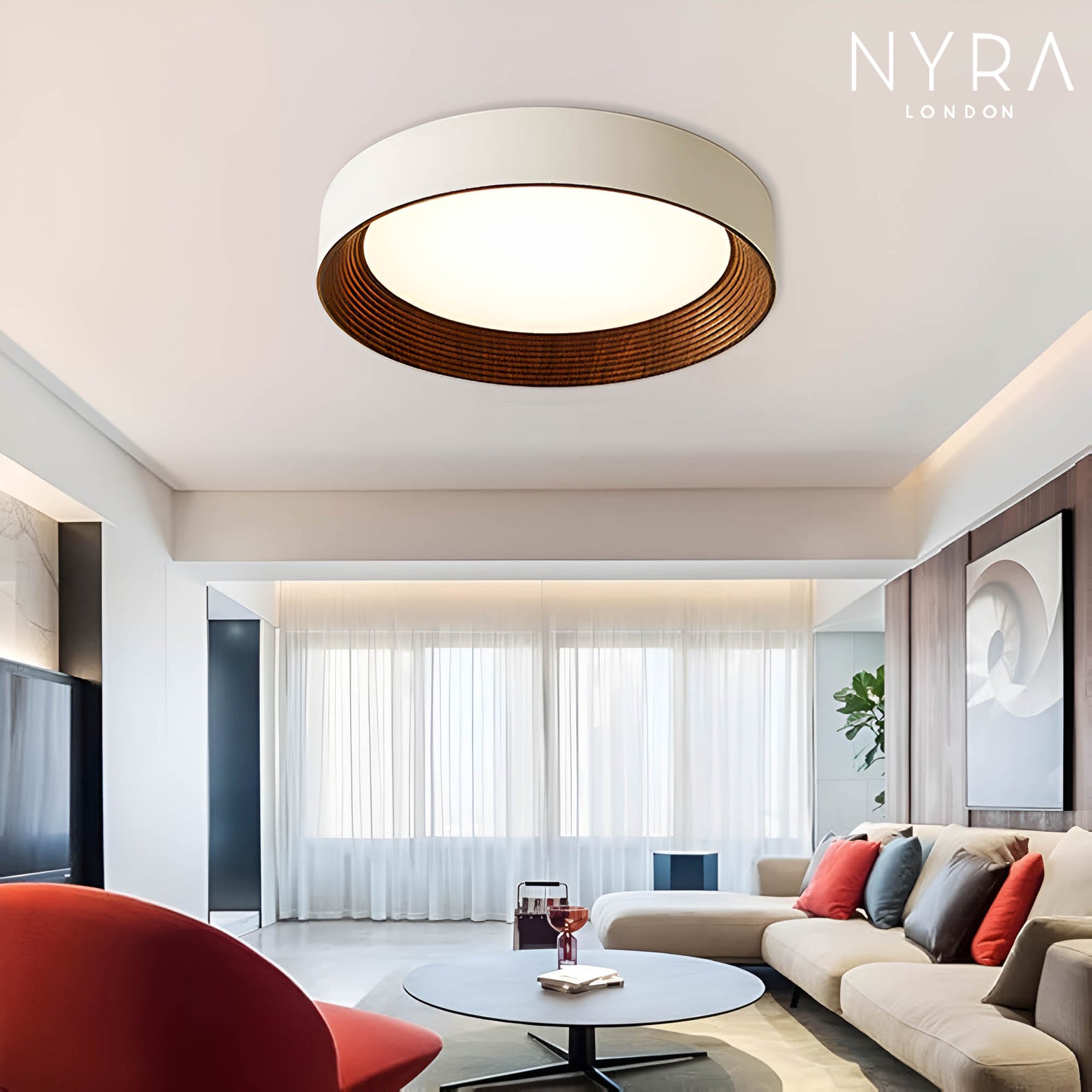 Minimal Luxe Ceiling Light - NYRALONDON