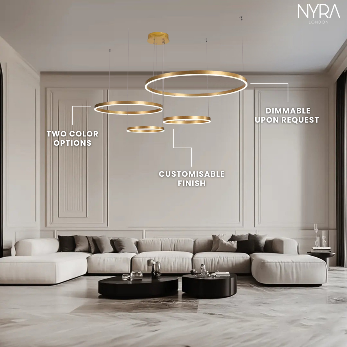 Circular Luna Lamp | NYRALONDON - NYRALONDON
