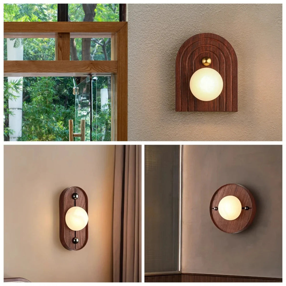 Walnut Glow Arch Wall Light | Nyralondon - NYRALONDON