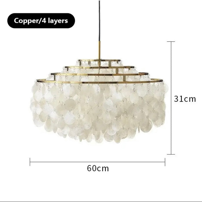 Sadaf Luxury Shell Chandelier | Nyralondon - NYRALONDON