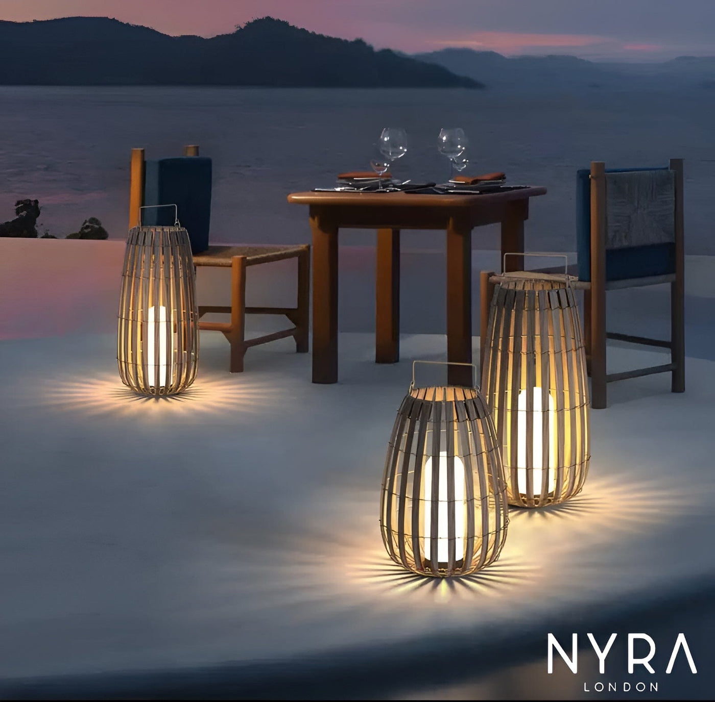 Lina Rattan Lantern - NYRALONDON