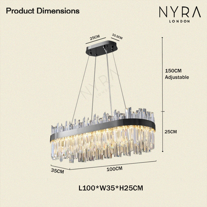 Ena Crystal Chandelier - NYRALONDON
