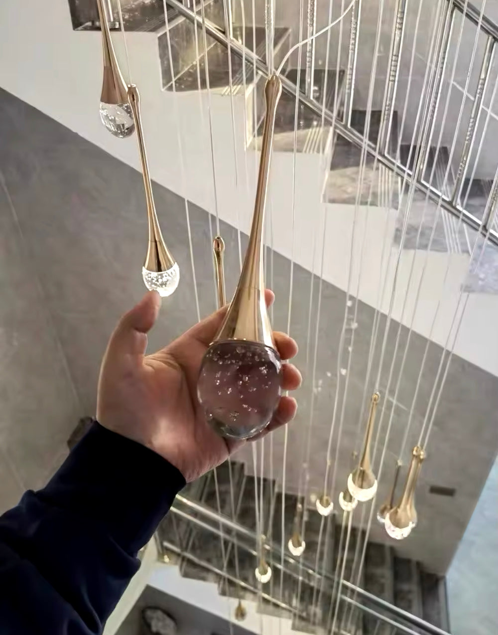 Water Drop Crystal Pendant Light | NYRALONDON - NYRALONDON