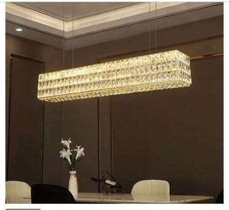 NYRA Three Layer Rectangle Dining Table Chandelier – NYRALONDON