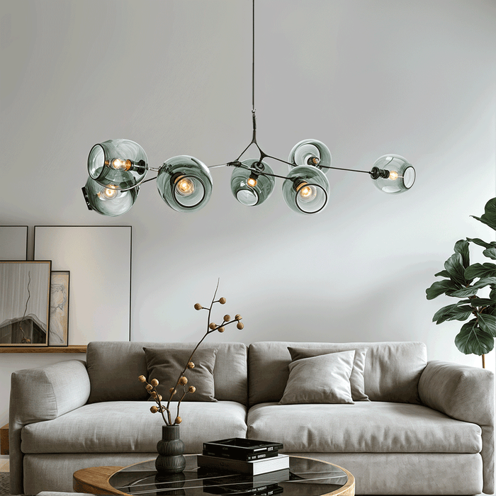 Customisable Derrick Chandelier | Nyralondon - Gradient Blue Glass ...