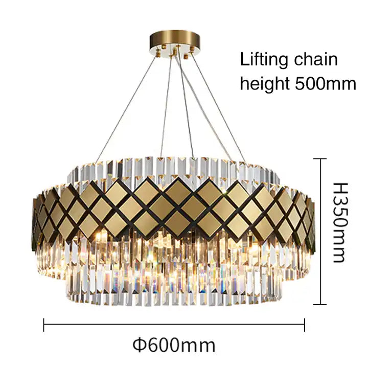 Nutek Crystal LED Hanging Light Fixture – NYRALONDON