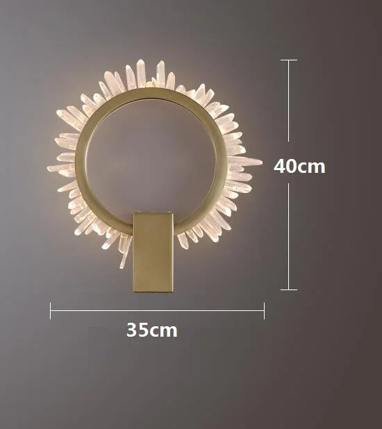 Natural Crystal Ring LED Wall Lamp – NYRALONDON