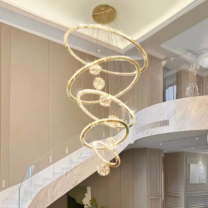 Crispin Crystal LED Ring Pendant – NYRALONDON