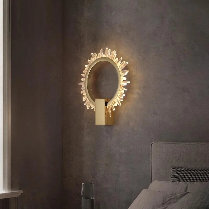 Natural Crystal Ring LED Wall Lamp – NYRALONDON