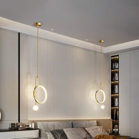 Modern Gold Ring Pendant Light - NYRALONDON