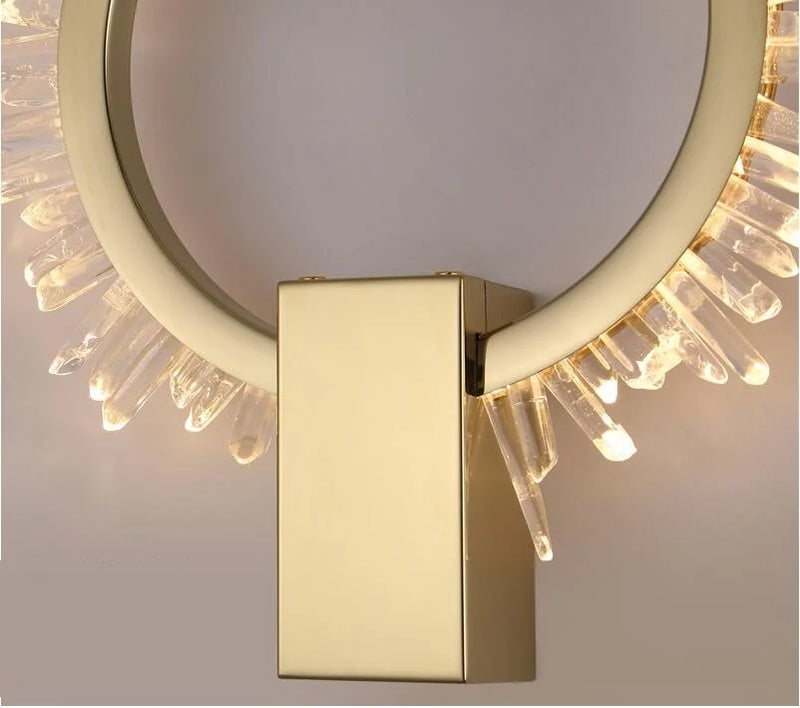 Natural Crystal Ring LED Wall Lamp – NYRALONDON
