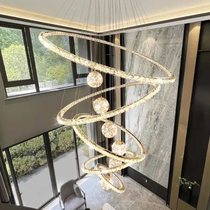 Crispin Crystal LED Ring Pendant – NYRALONDON