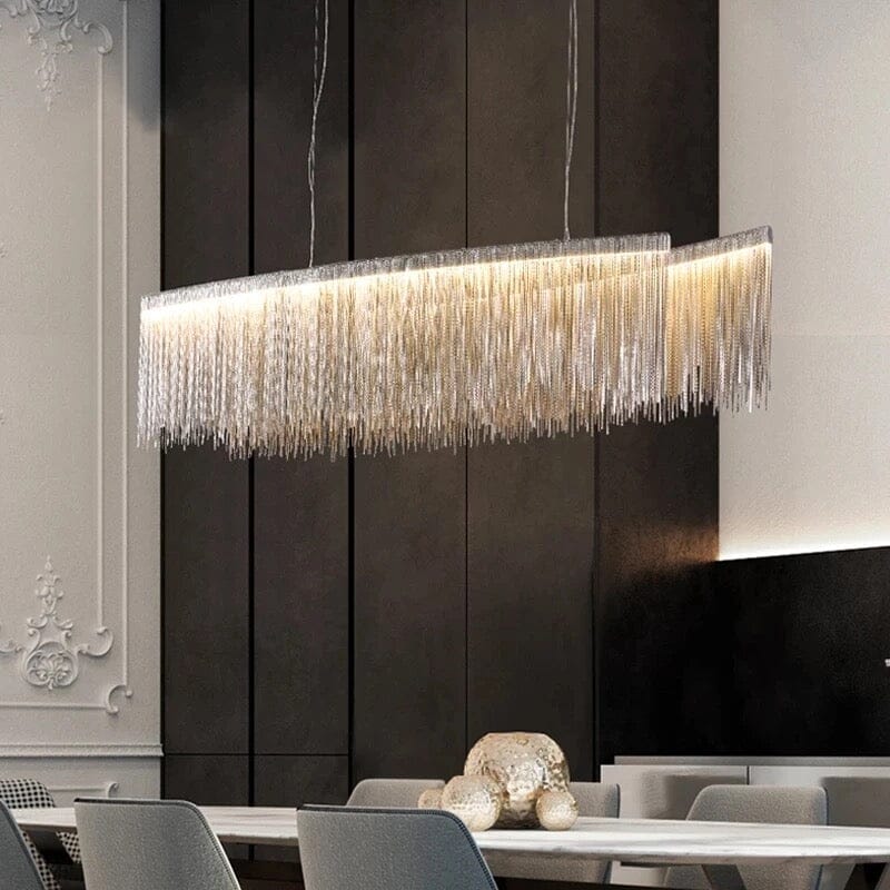 Nordic Style Long Tassel Chain Chandelier – NYRALONDON