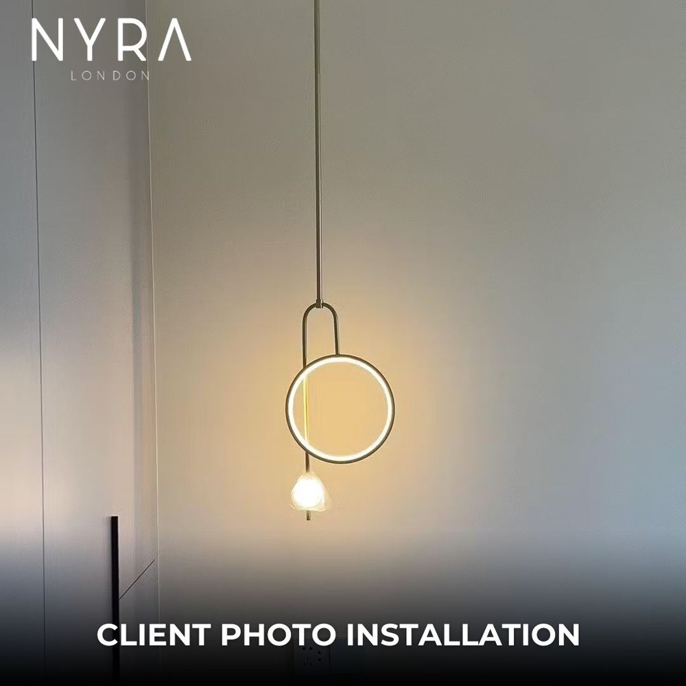 Modern Gold Ring Pendant Light - NYRALONDON