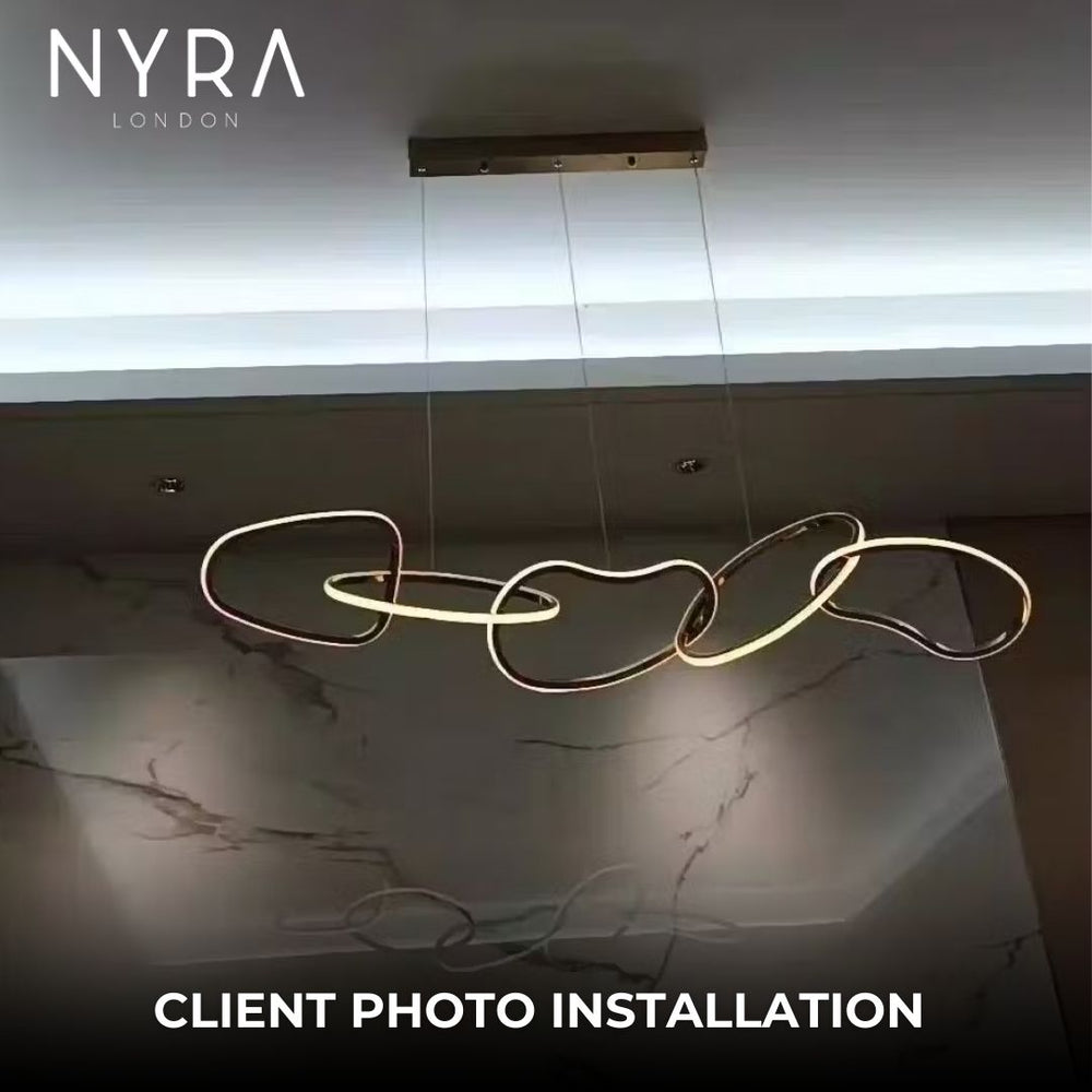 NYRA Ring Chandelier | Pendant Light - NYRALONDON