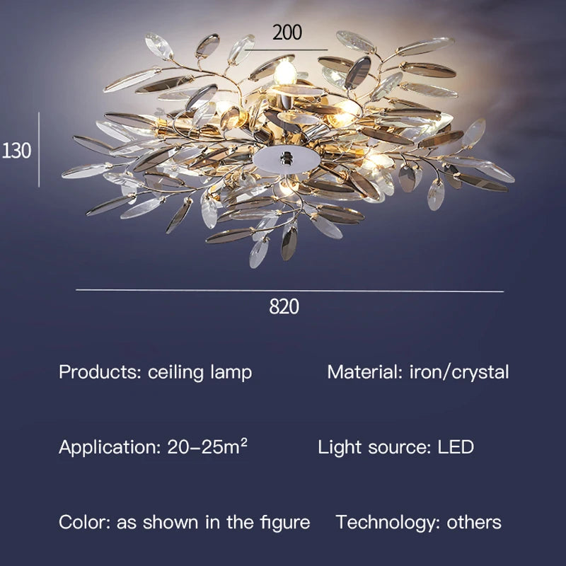 Flower Junction Chrome Olive Flower Crystal Chandelier – NYRALONDON