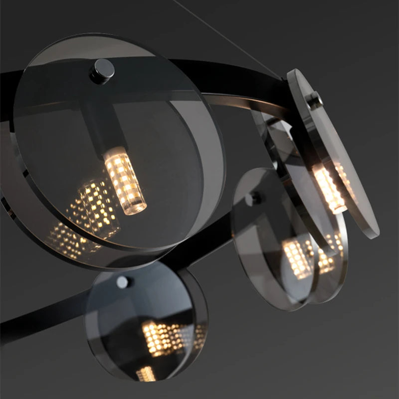 Modern Black Glass Pendant Light – NYRALONDON
