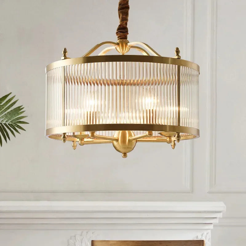 Grayson Golden Glass Chandelier | Nyralondon