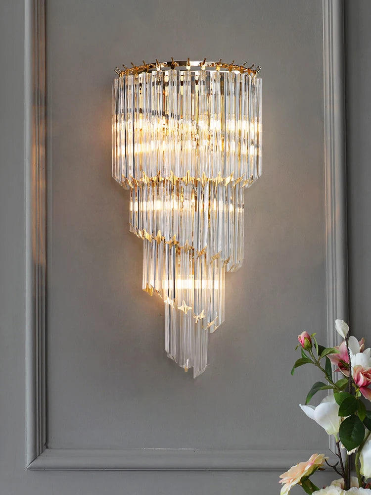 Gold Luxury Crystal Wall Lamps – NYRALONDON