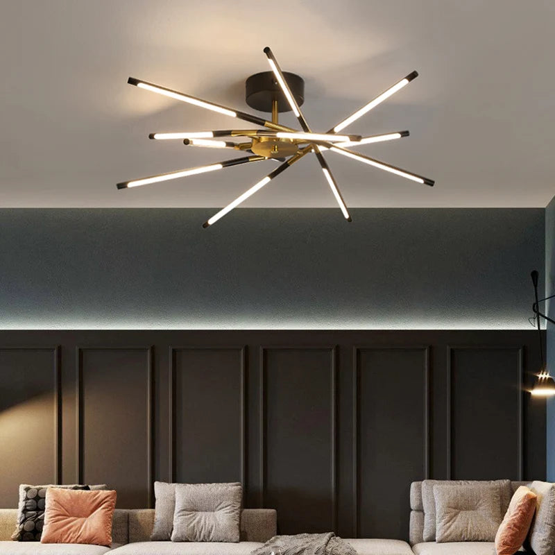 Finchley Remote Control Gold LED Chandelier – NYRALONDON