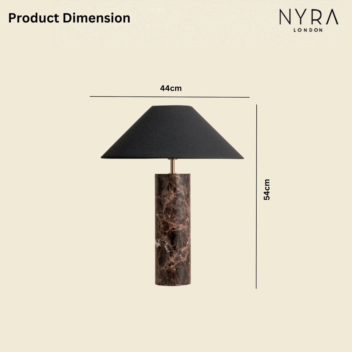 Lorena - Marble Table Lamp - NYRALONDON