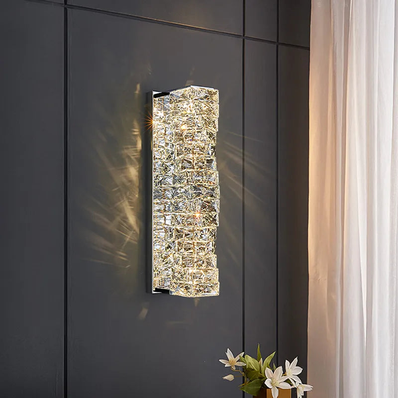 Stafford Luxury Crystal LED Wall Lamp – NYRALONDON