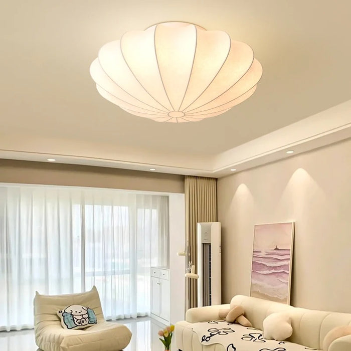 Zen Glow Silk Ceiling Light | Nyralondon - NYRALONDON