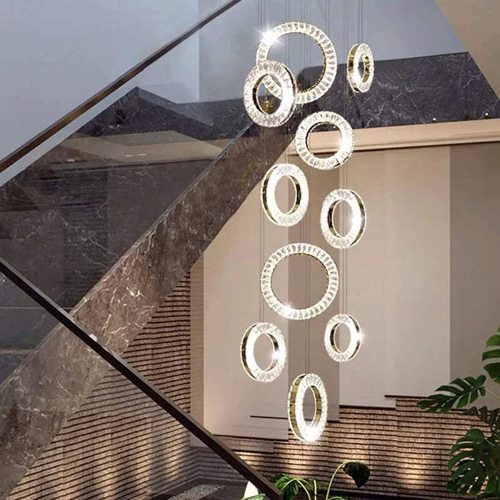 Belmont Staircase Ring Chandelier - NYRALONDON