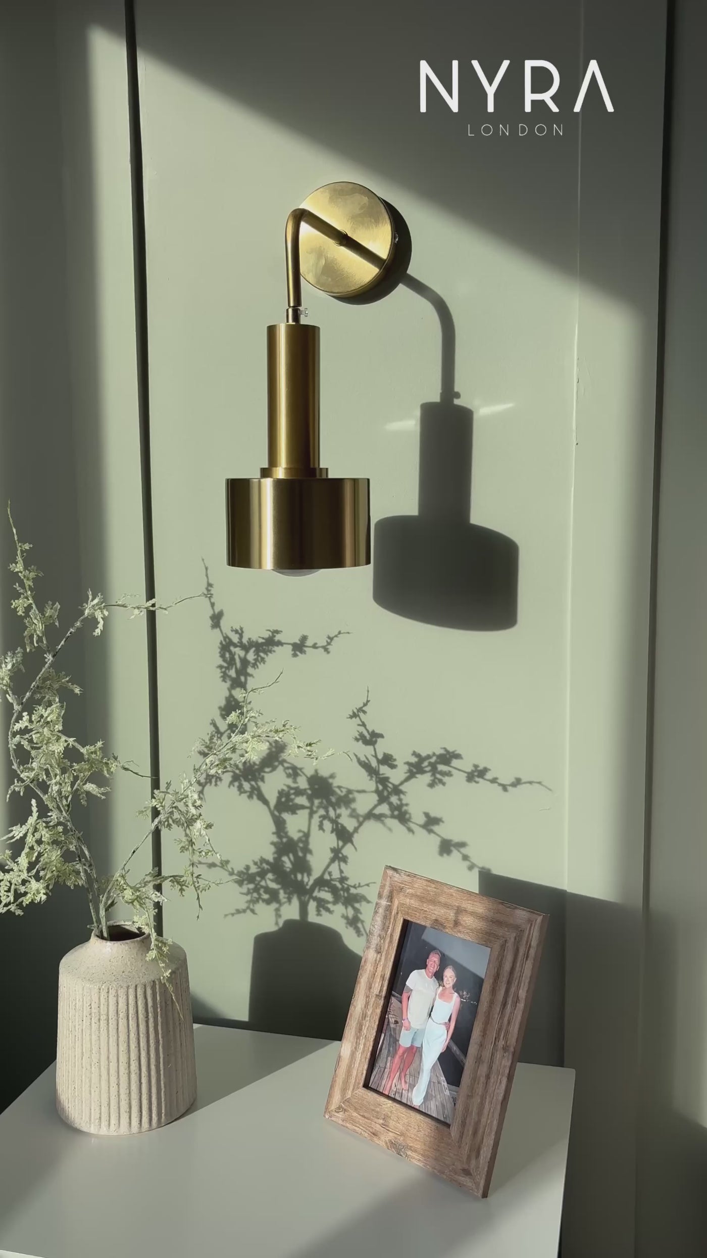 Alma Gold Wall Lamp - NYRALONDON
