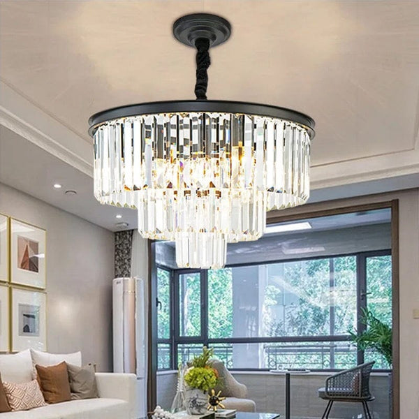 Quantum Ring Chandelier | Nyralondon - Black / 60cm - NYRALONDON