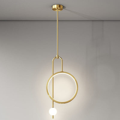 Modern Gold Ring Pendant Light - NYRALONDON