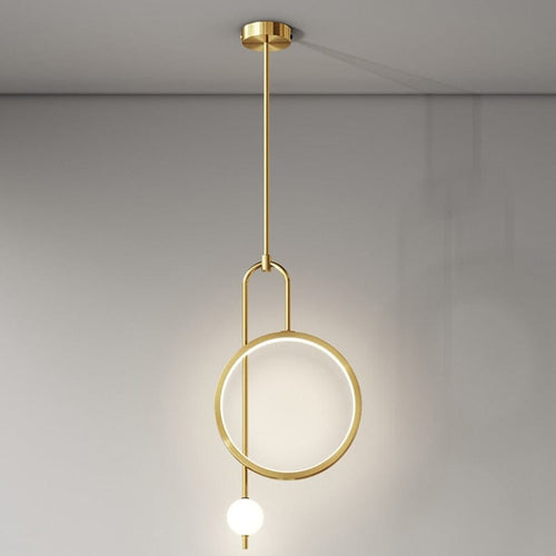 Modern Gold Ring Pendant Light - NYRALONDON
